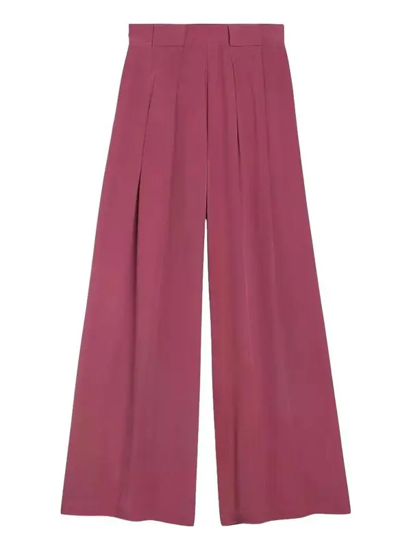 Momoni Front Pleats Palazzo Trousers - Pink