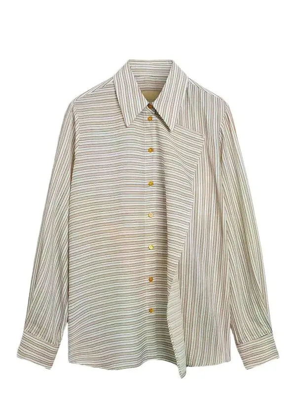 Momoni Lopez Striped Shirt - White