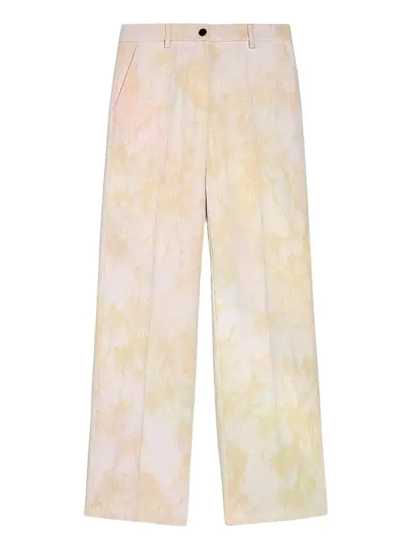 Momoni Milton Jacquard Denim Trousers - Neutrals