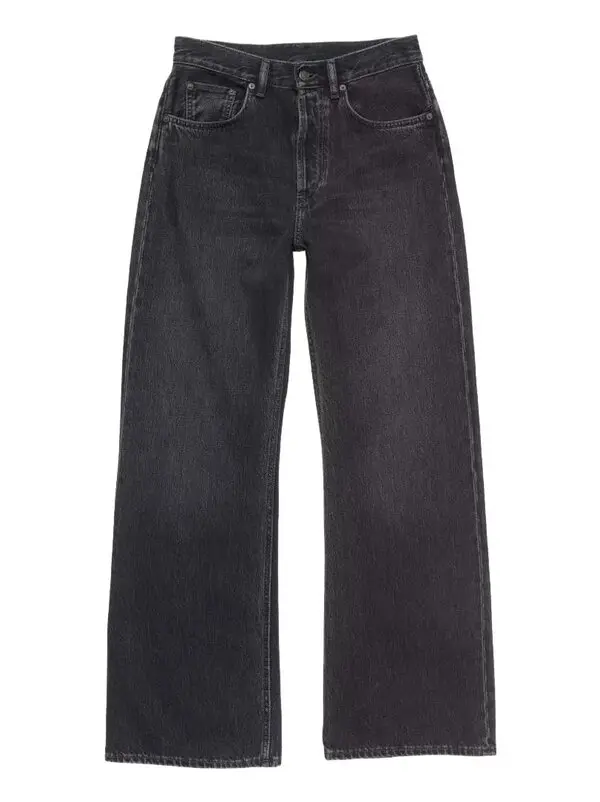 Acne Studios Patch-pockets Wide Leg Jeans - Black