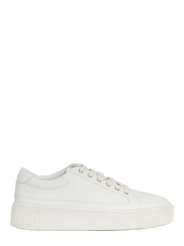 REISS Leanne Platform Trainers - White