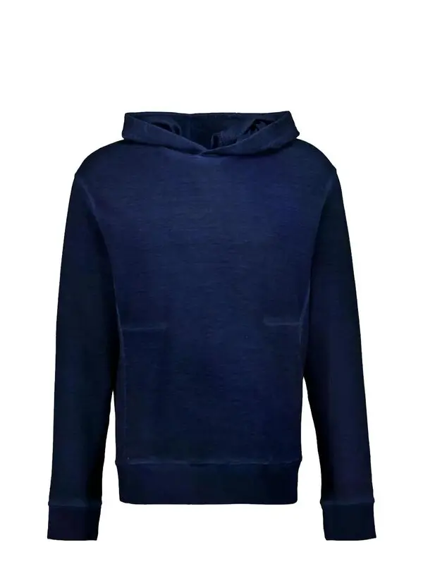 120% Lino Long-sleeve Hoodie - Blue