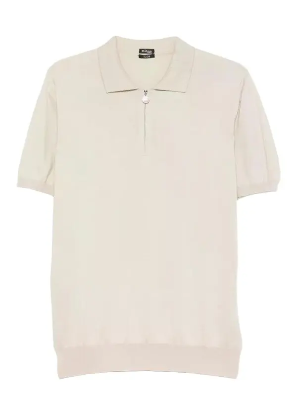 Kiton Zip-up Polo Shirt - Neutrals