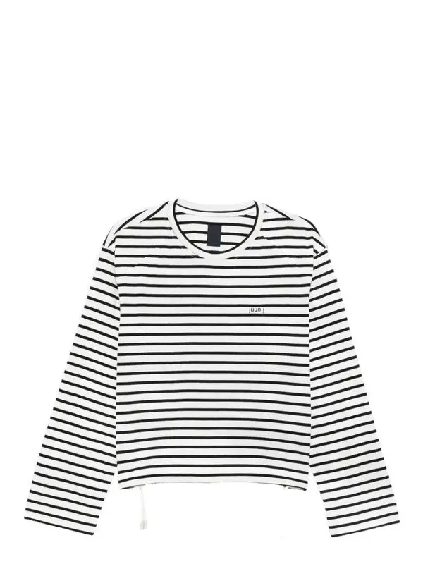 JUUN.J Striped T-shirt - White