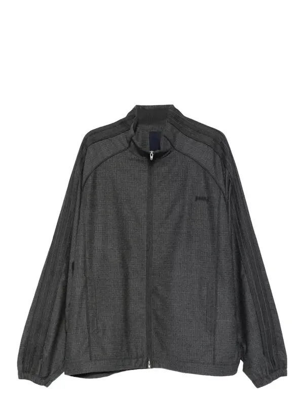 JUUN.J Checked Zip-up Jacket - Grey