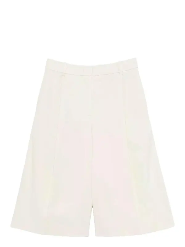 JUUN.J Pleated Shorts - Neutrals