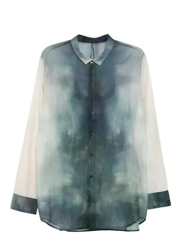 Masnada Brushed-effect Shirt - Blue