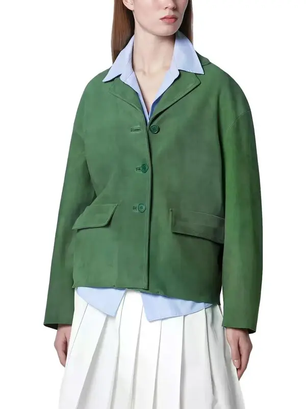 SALVATORE SANTORO Suede Jacket - Green