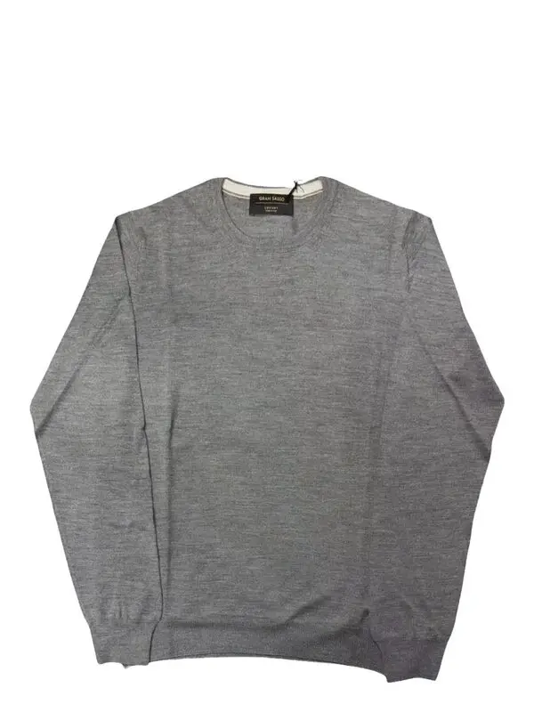 GRAN SASSO Long-sleeve Crew-neck Sweater - Grey