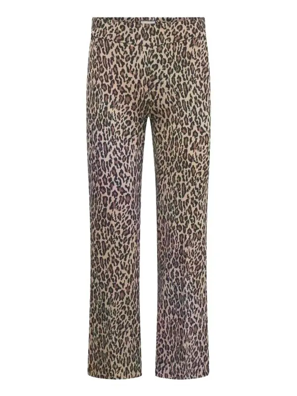 Seductive Animal-print Trousers - Neutrals