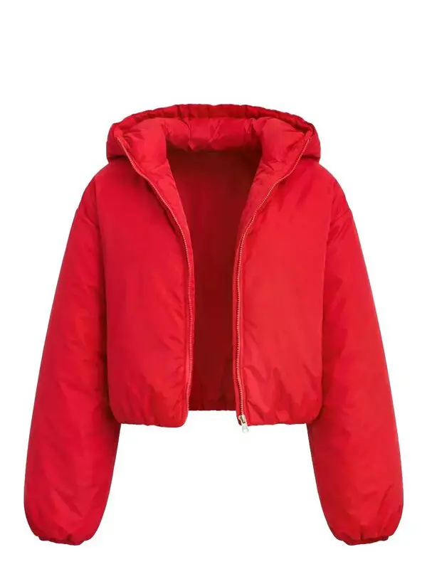 TWINSET Hooded Zip Jacket - Red