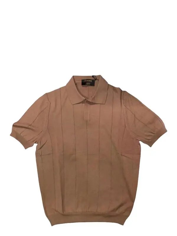 GRAN SASSO Short-sleeve Polo Shirt - Brown
