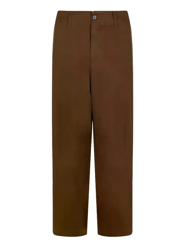FRAME Button Cuff Trousers - Brown