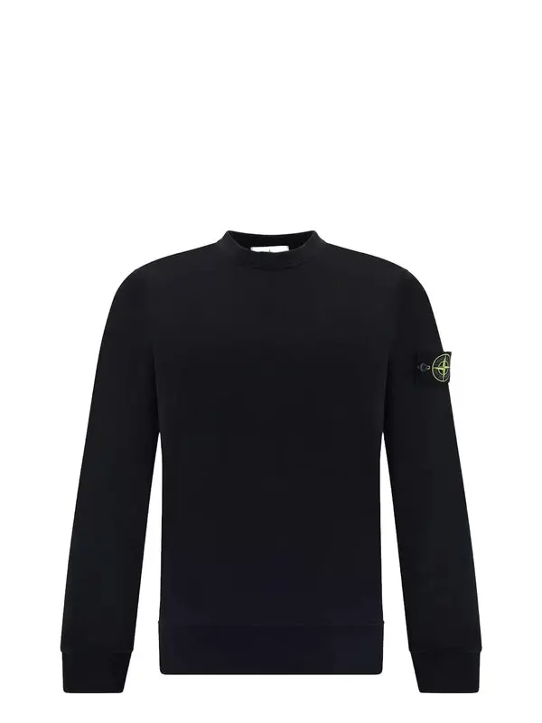 Stone Island Logo-patch Sweatshirt - Black