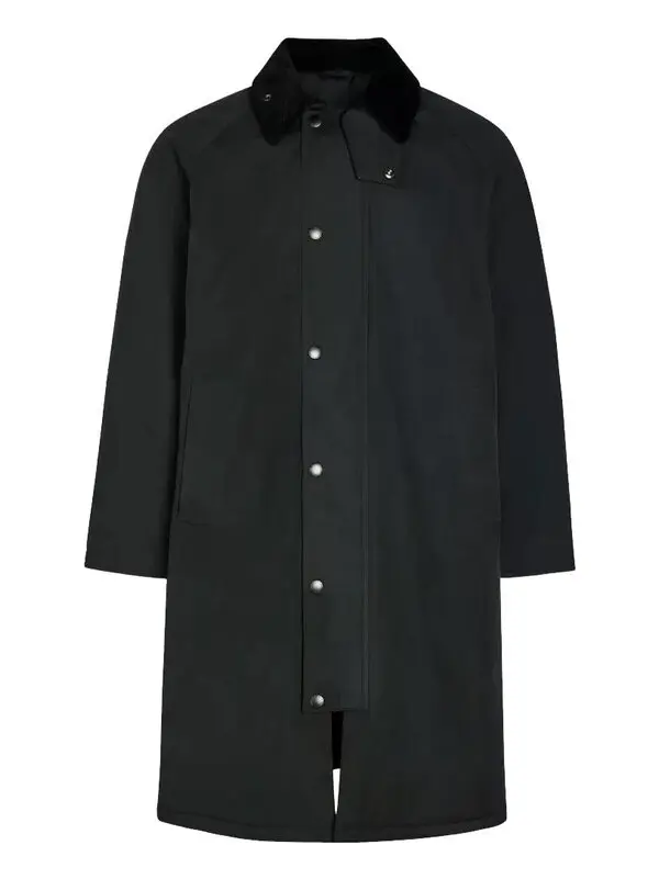 Barbour Corduroy Collar Coat - Black