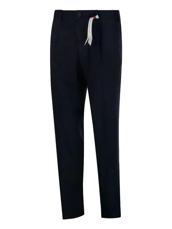 SANTANIELLO Belt-loop Trousers - Blue
