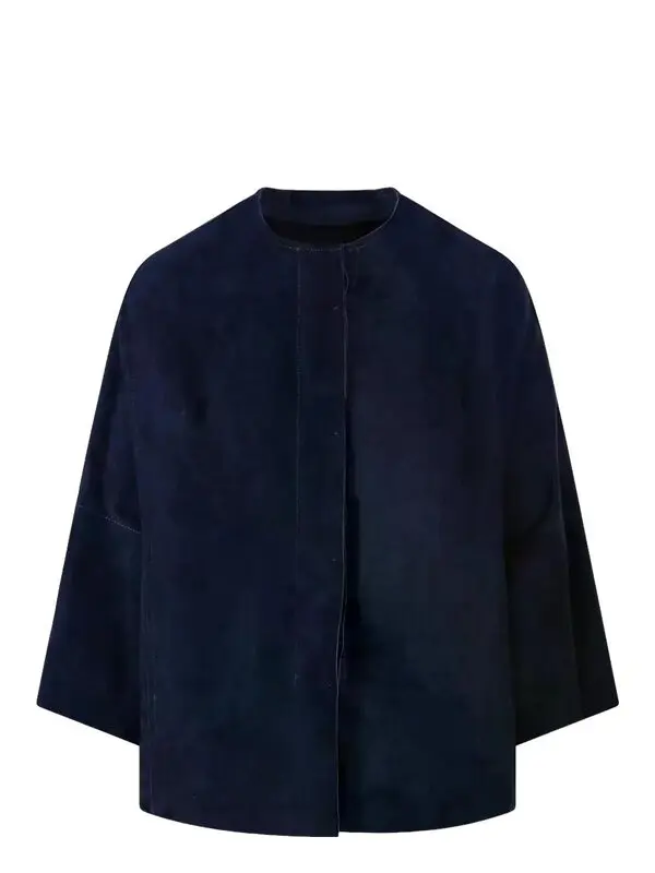 SALVATORE SANTORO Crew-neck Jacket - Blue