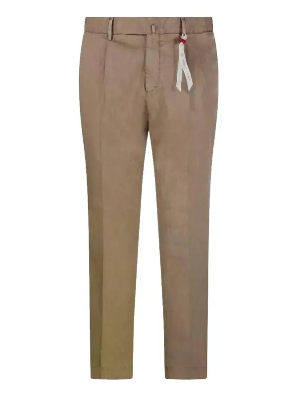 SANTANIELLO Belt-loop Trousers - Brown