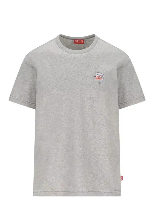 DIESEL® T-norm-dolphin Crew-neck T-shirt - Grey
