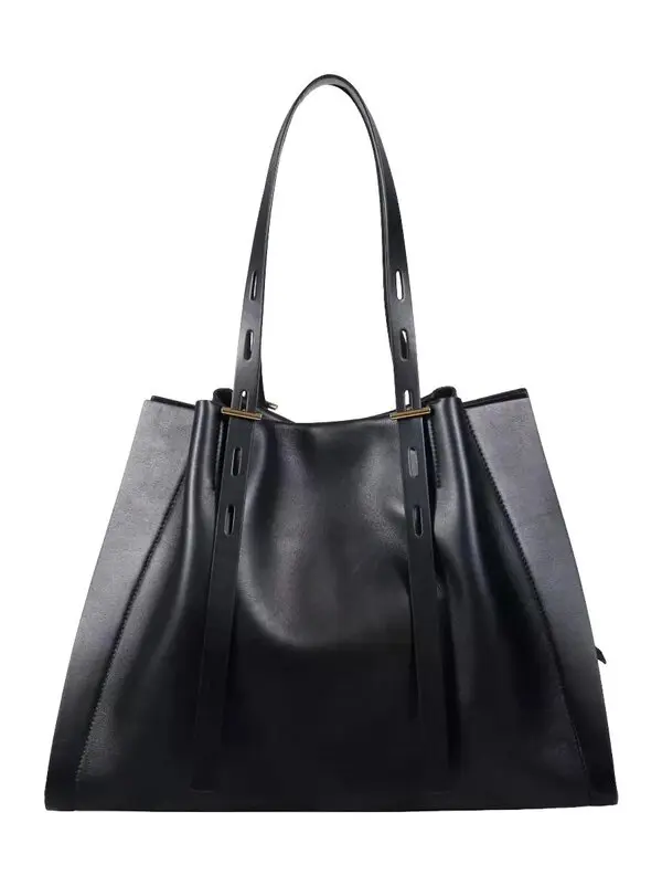 MINOBOSSI Paulina Leather Shoulder Bag - Black