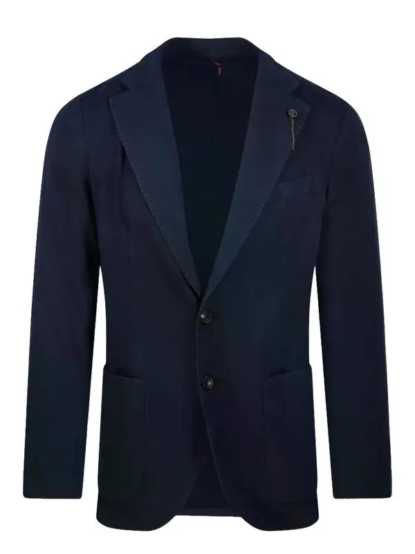 SANTANIELLO Single-breasted Blazer - Blue