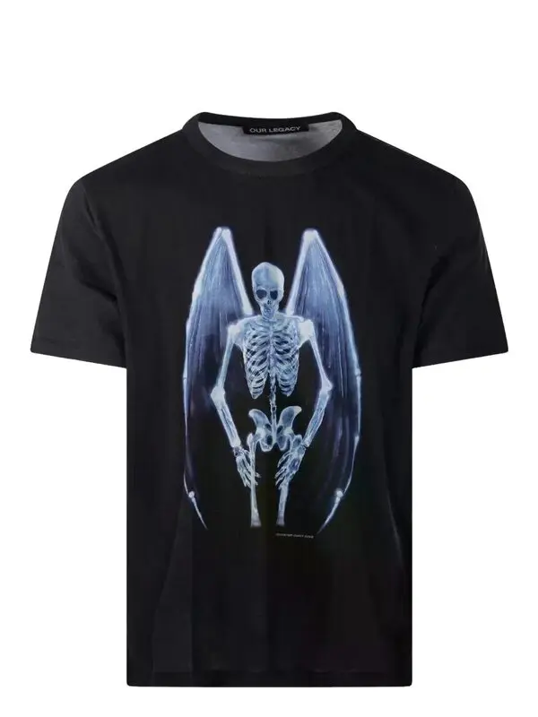 Our Legacy Fallen Angel-print T-shirt - Black