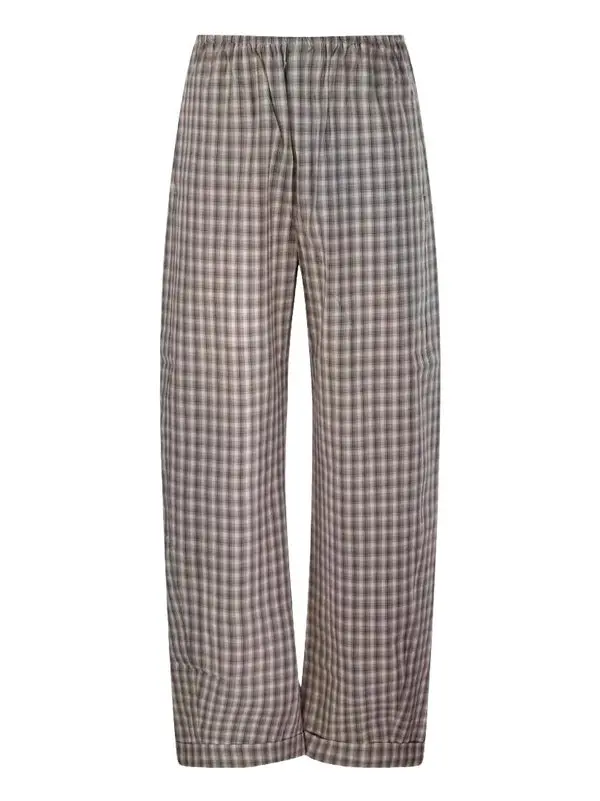 Nanushka Check Trousers - Neutrals
