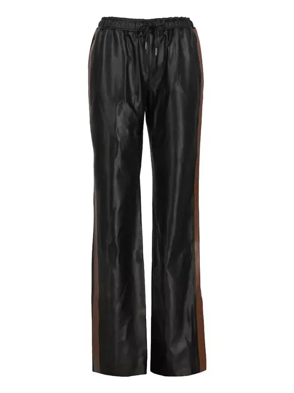 Ermanno Scervino Faux-leather Trousers - Black