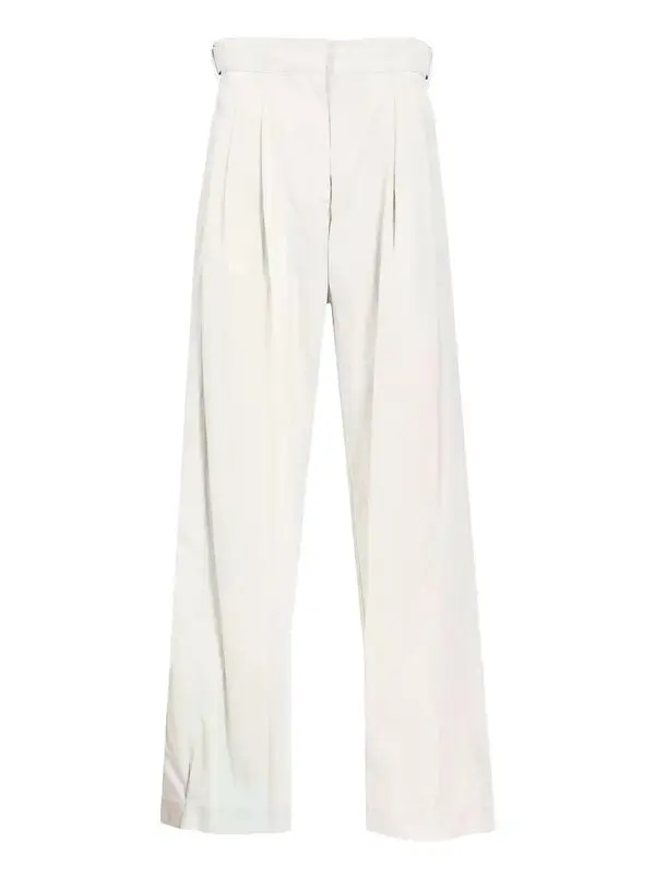 THE ROW Iven Technical Silk Barrel Leg Trousers - Grey