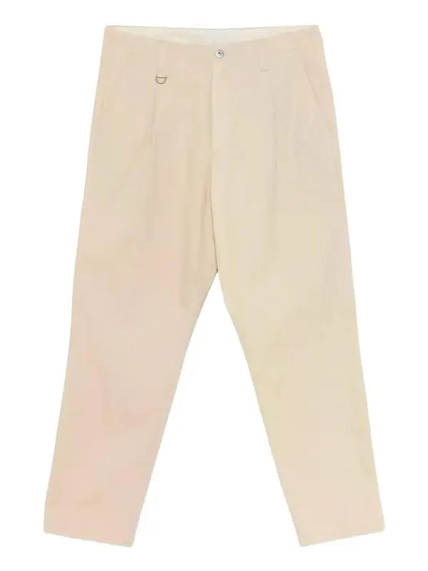 PAOLO PECORA Pleated Trousers - Neutrals