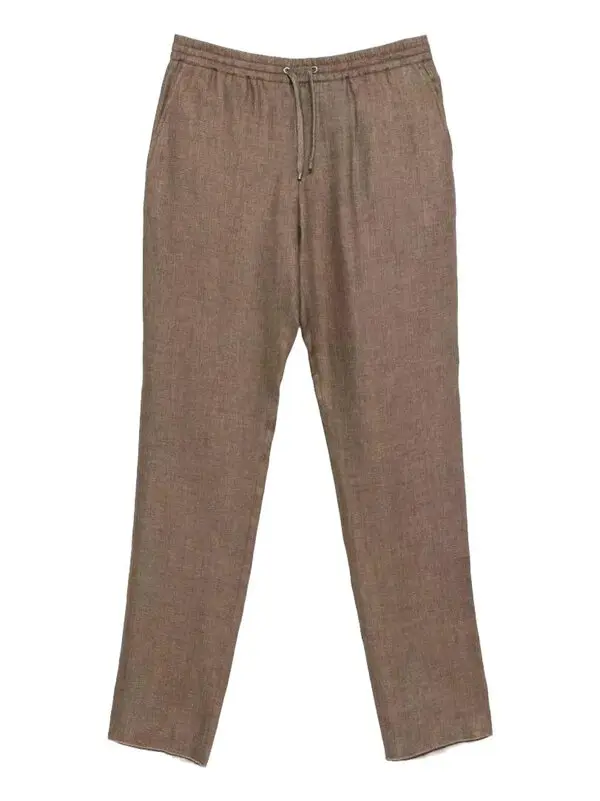 Agnona Drawstring-waistband Trousers - Brown