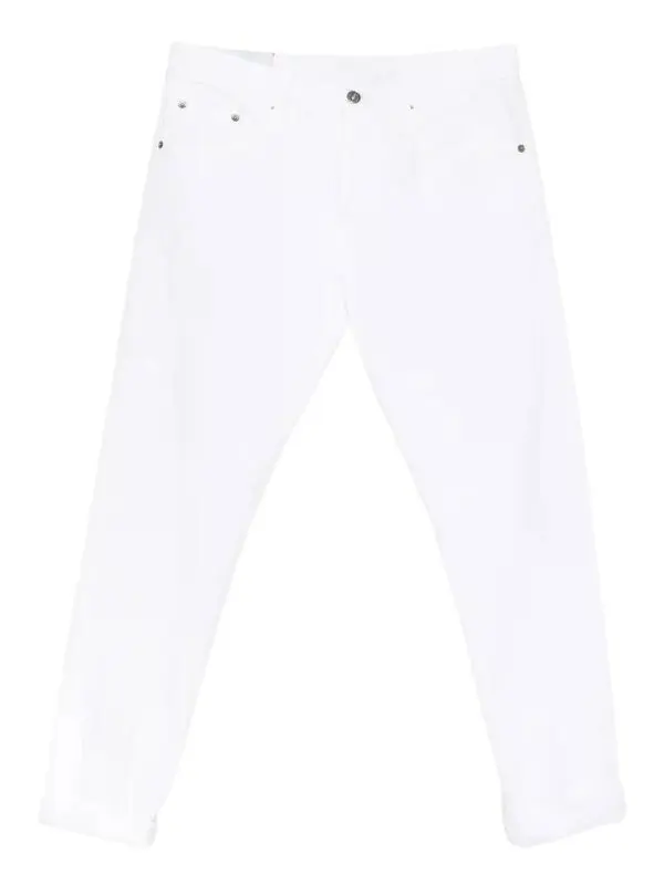 DONDUP Cuffed Denim Jeans - White
