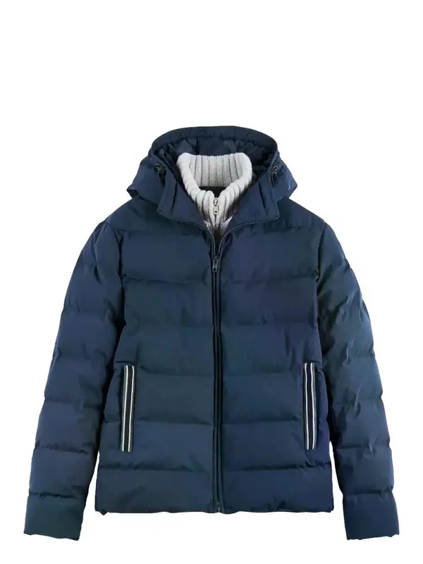 FAY Hooded Padded Jacket - Blue
