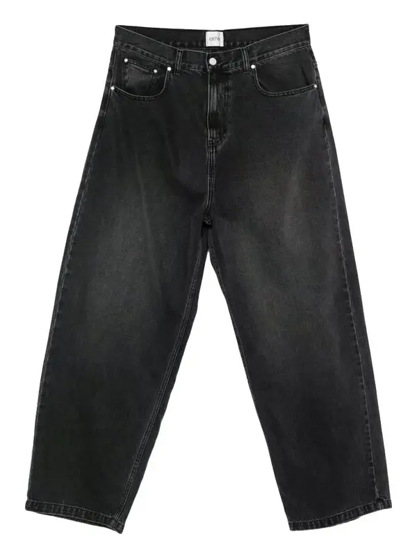 ARTE ANTWERP Five Pockets Straight Trousers - Black