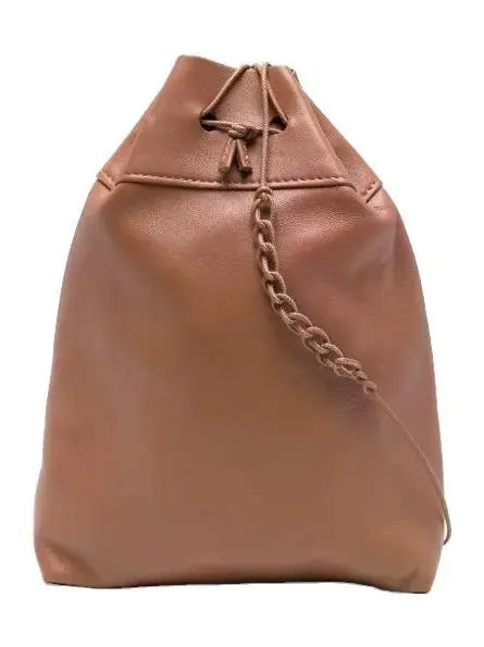 FORTE_FORTE Drawstring Crossbody Bag - Brown