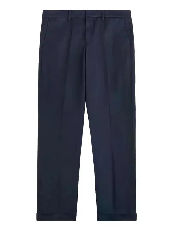 FAY Cuffed Trousers - Blue