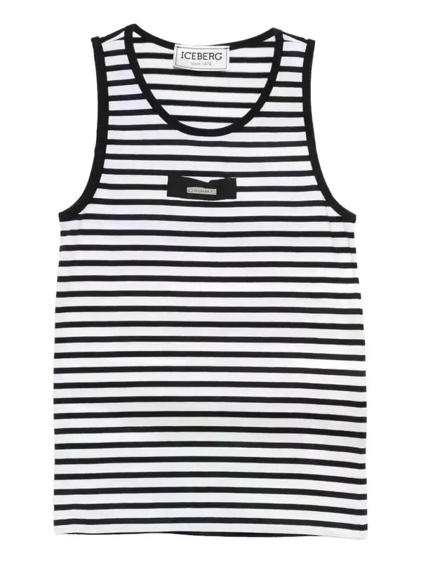 Iceberg Striped Top - White