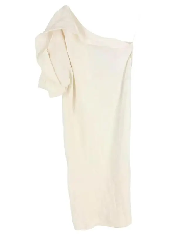 Bottega Veneta One-shoulder Midi Dress - Neutrals