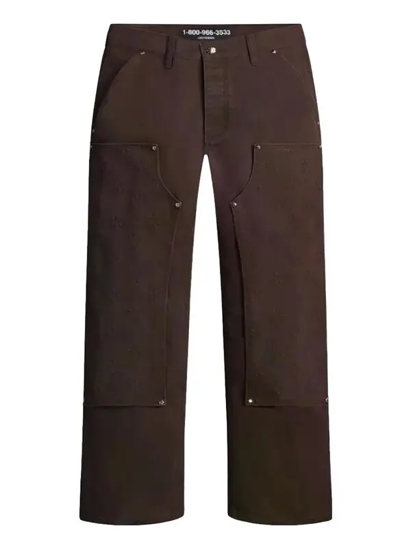 LOSTSHDWS Detached Double-knee Trousers - Brown
