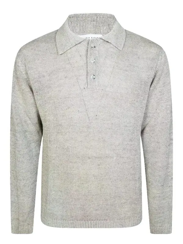 DANIELE FIESOLI Knitted Polo Shirt - Grey