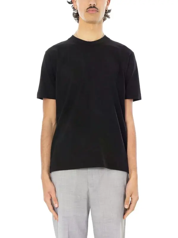 DANIELE FIESOLI Mercerized Side-slit T-shirt - Black