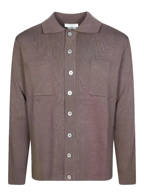 DANIELE FIESOLI Fine-knit Cardigan - Brown