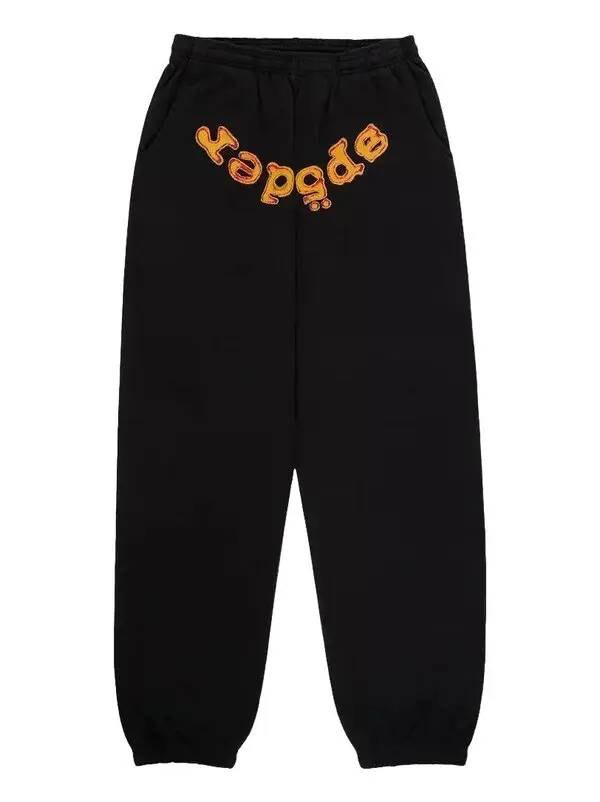 SP5DER Logo Track Pants - Black
