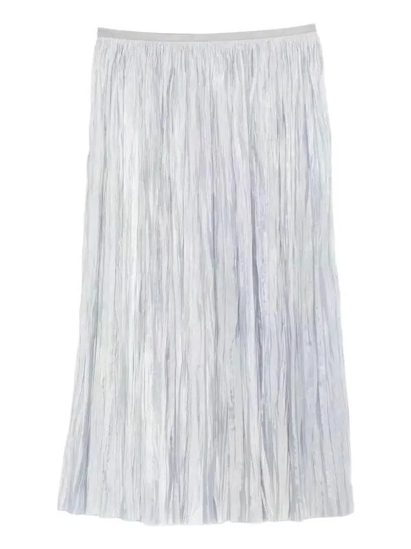 ROBERTO COLLINA Pleated Midi Skirt - Blue
