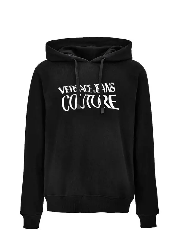 Versace Logo-print Hoodie - Black