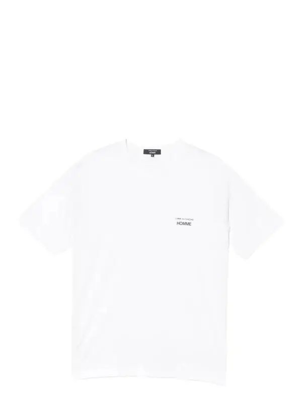 Comme Des Garçons Logo-print T-shirt - White