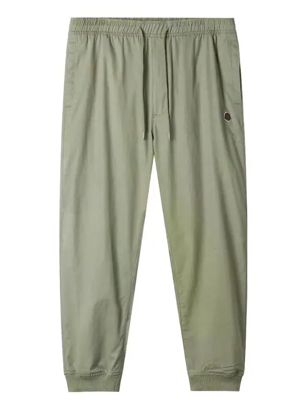 FINGERCROXX Logo-patch Trousers - Green