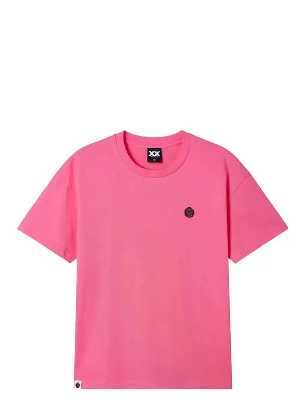 FINGERCROXX Logo-embroidered T-shirt - Pink