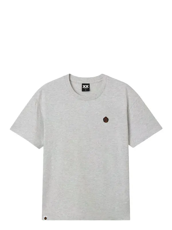 FINGERCROXX Logo-embroidered T-shirt - Grey