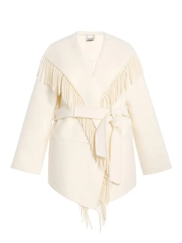 Simkhai Rowen Fringe-trimmed Jacket - Ivory